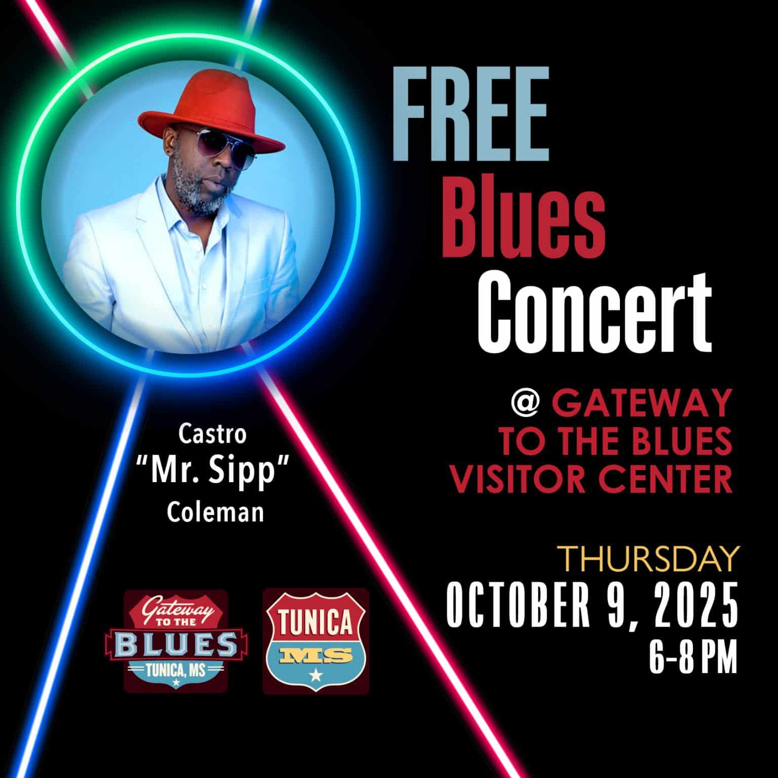 Free Blues Concert at Gateway to the Blues - Tunica, Mississippi