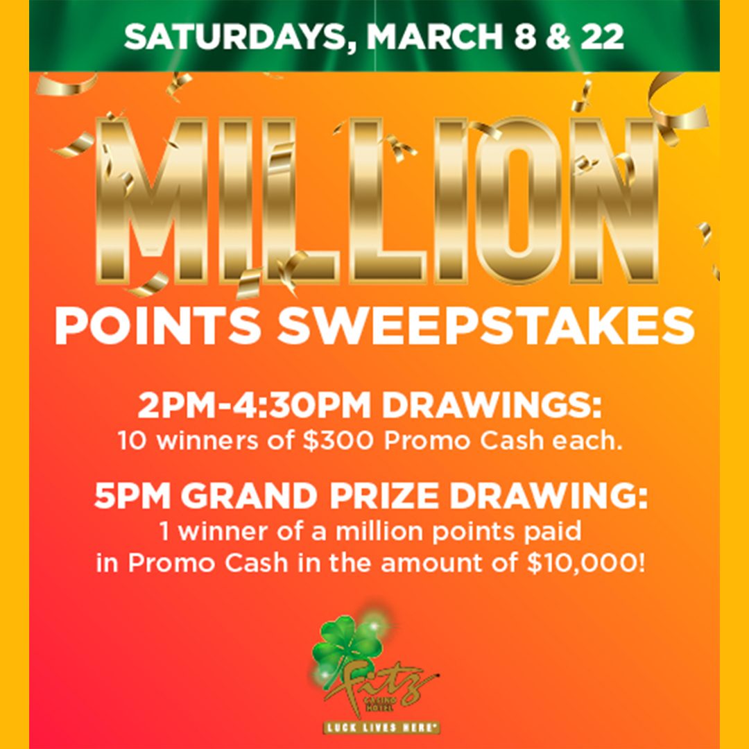 Million Points Sweepstakes - Tunica, Mississippi